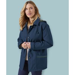 Blue Padded Coat - Parka - Damart.co.uk