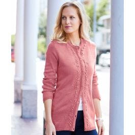 Embroidered Cardigan - Cardigan - Damart.co.uk