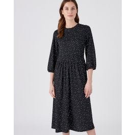 Dotty Print Dress - Dress - Damart.co.uk