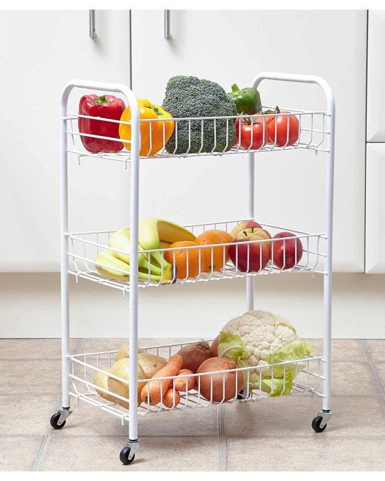 3 Tier Storage Trolly - Damart.co.uk