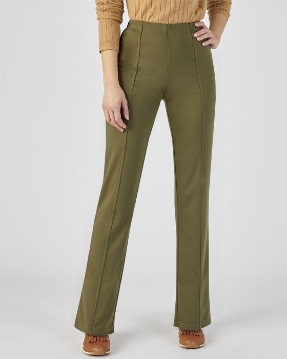 Ponte Straight-leg Trousers - Trousers - Damart.co.uk